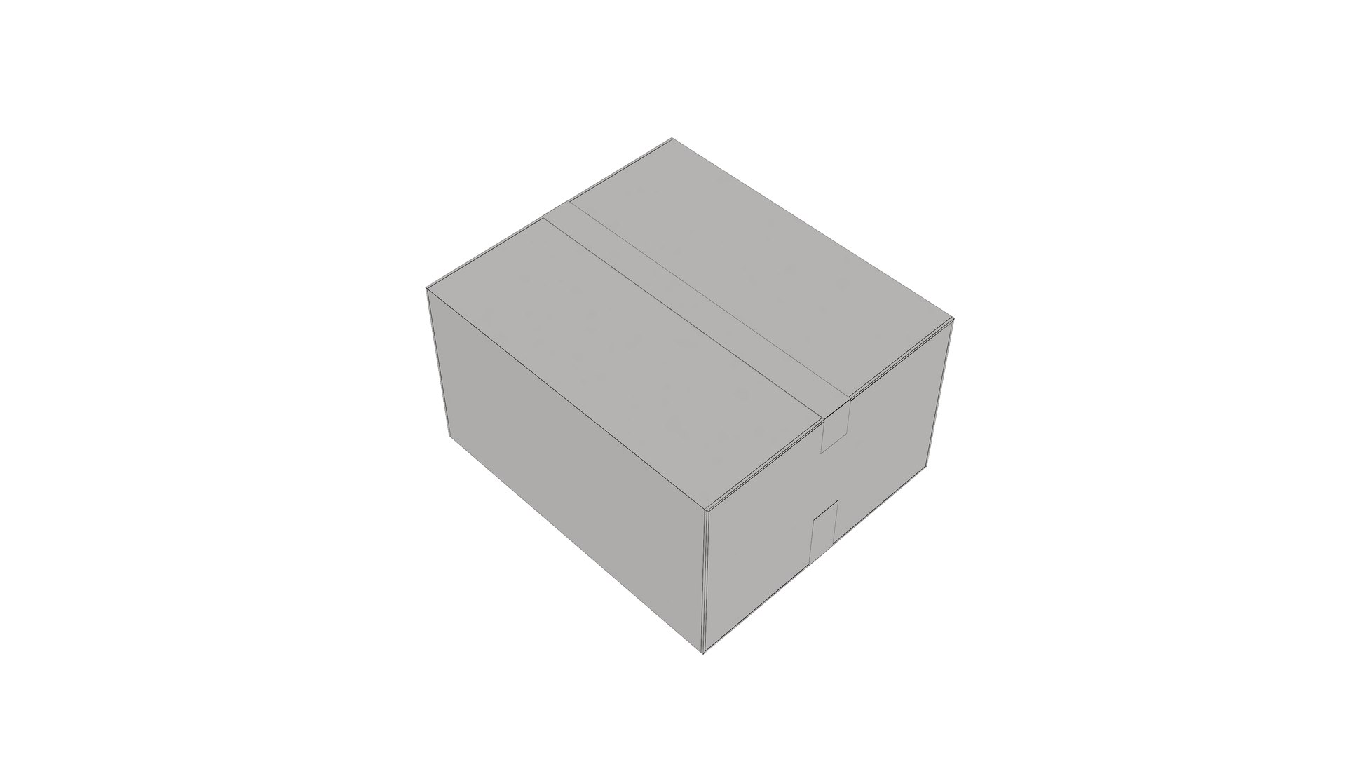 Cardboard Box Closed 3D Model - TurboSquid 2246128