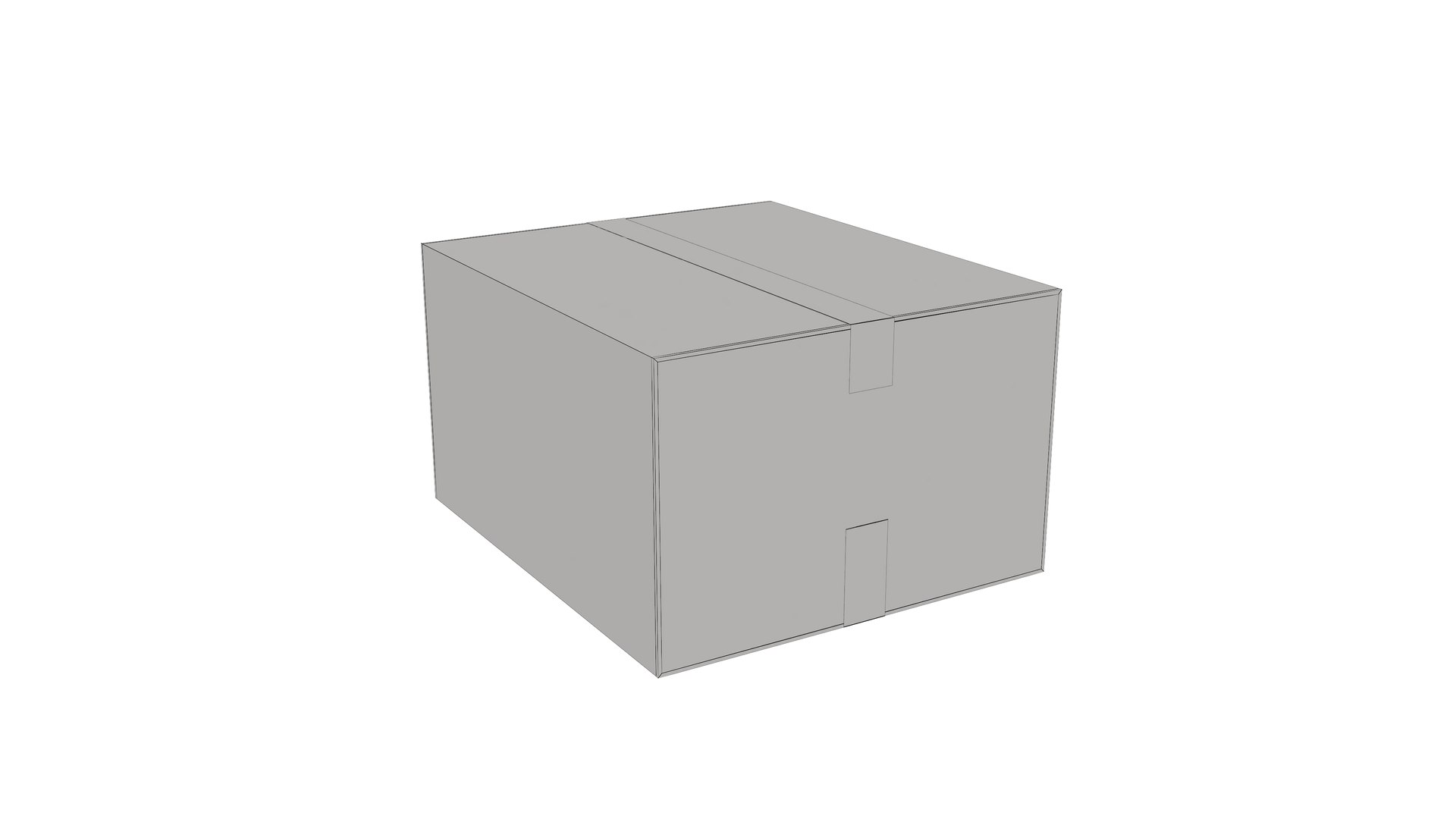 Cardboard Box Closed 3D Model - TurboSquid 2246128