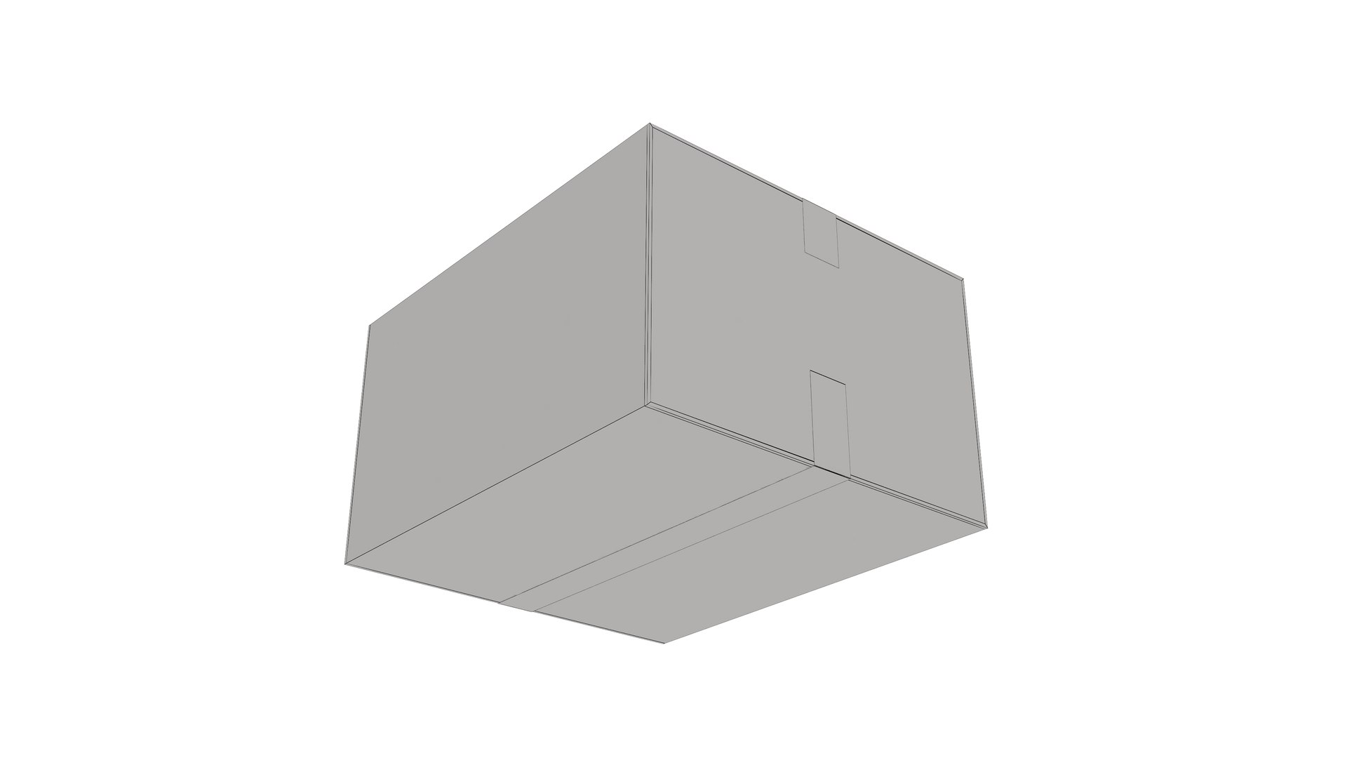Cardboard Box Closed 3D Model - TurboSquid 2246128