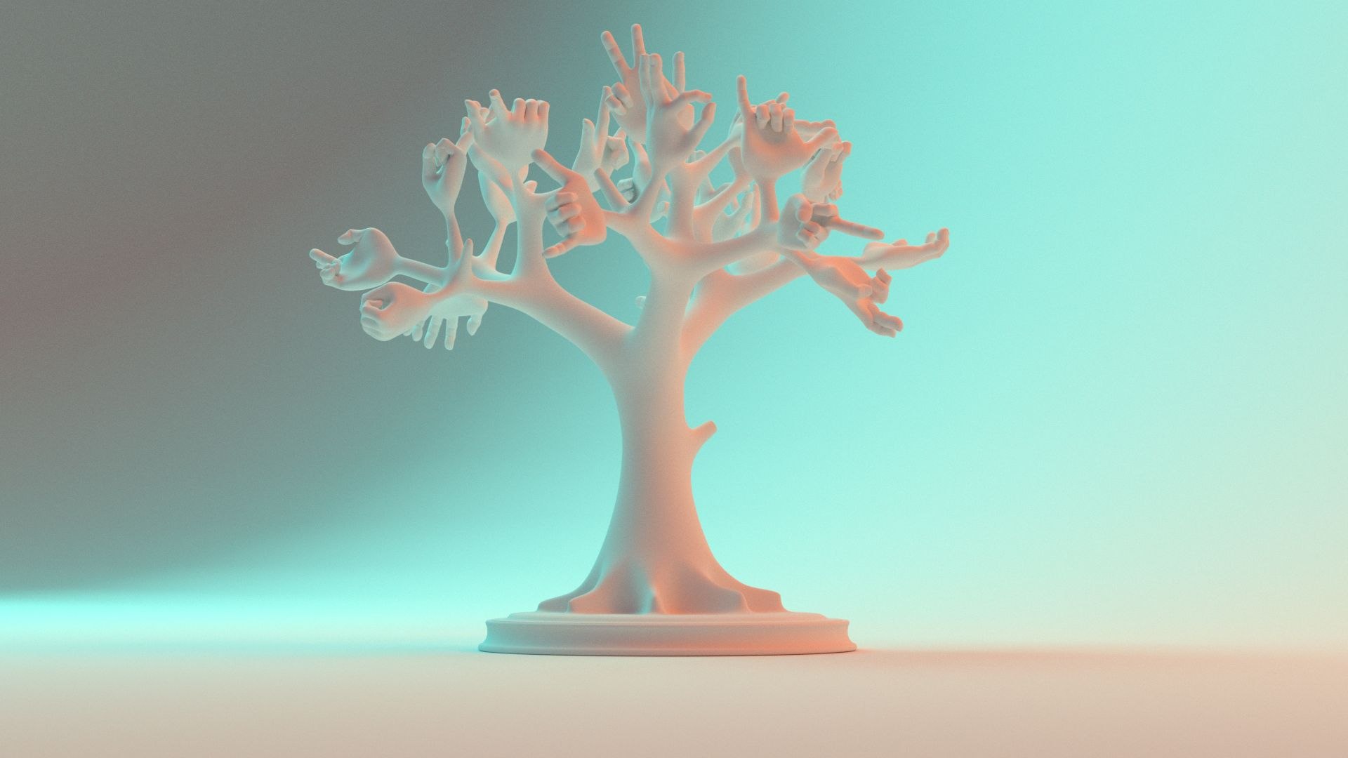3D Tree Hands Model - TurboSquid 1475556