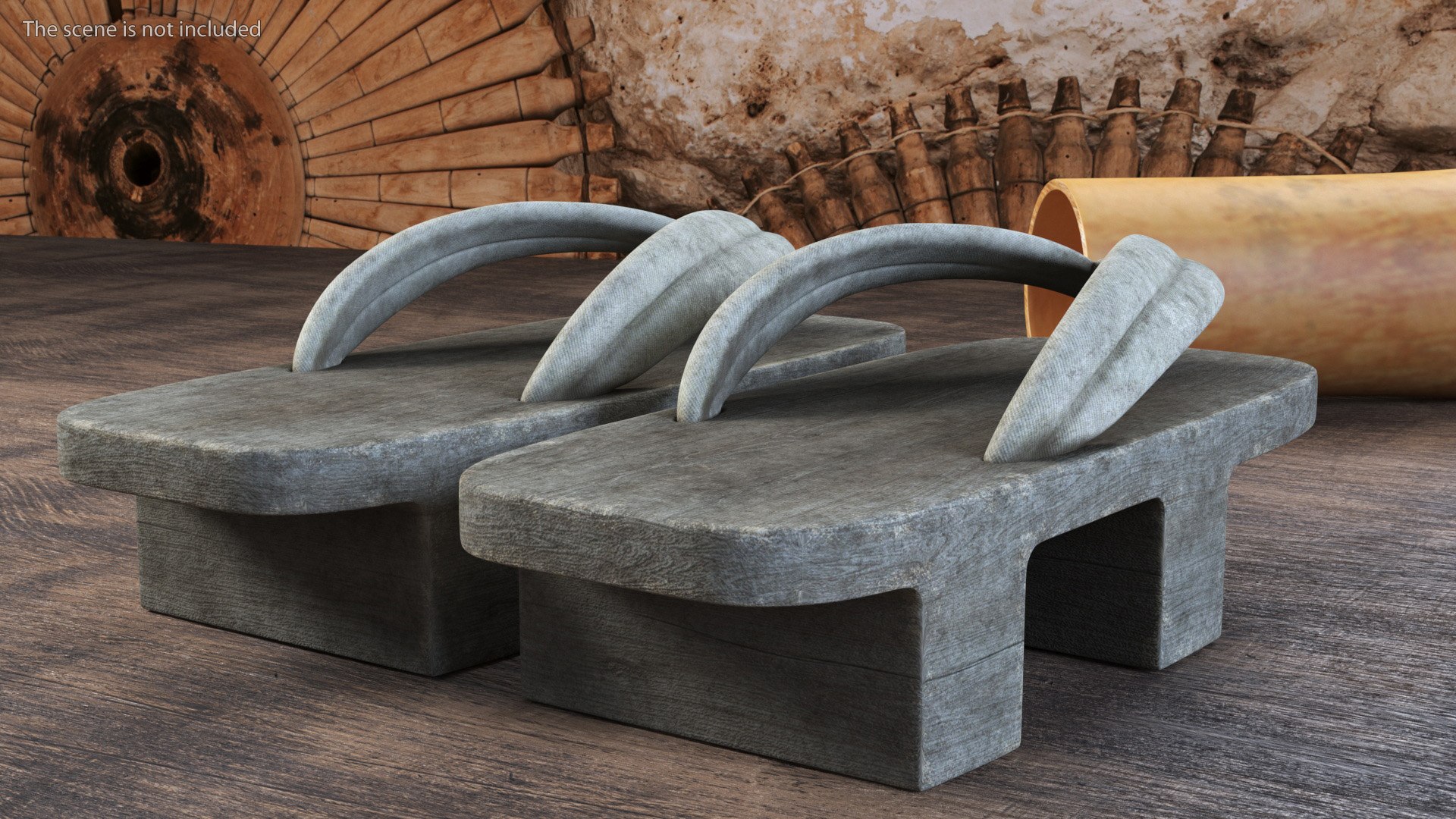 3D Traditional Japanese Clogs Collection model - TurboSquid 2061943