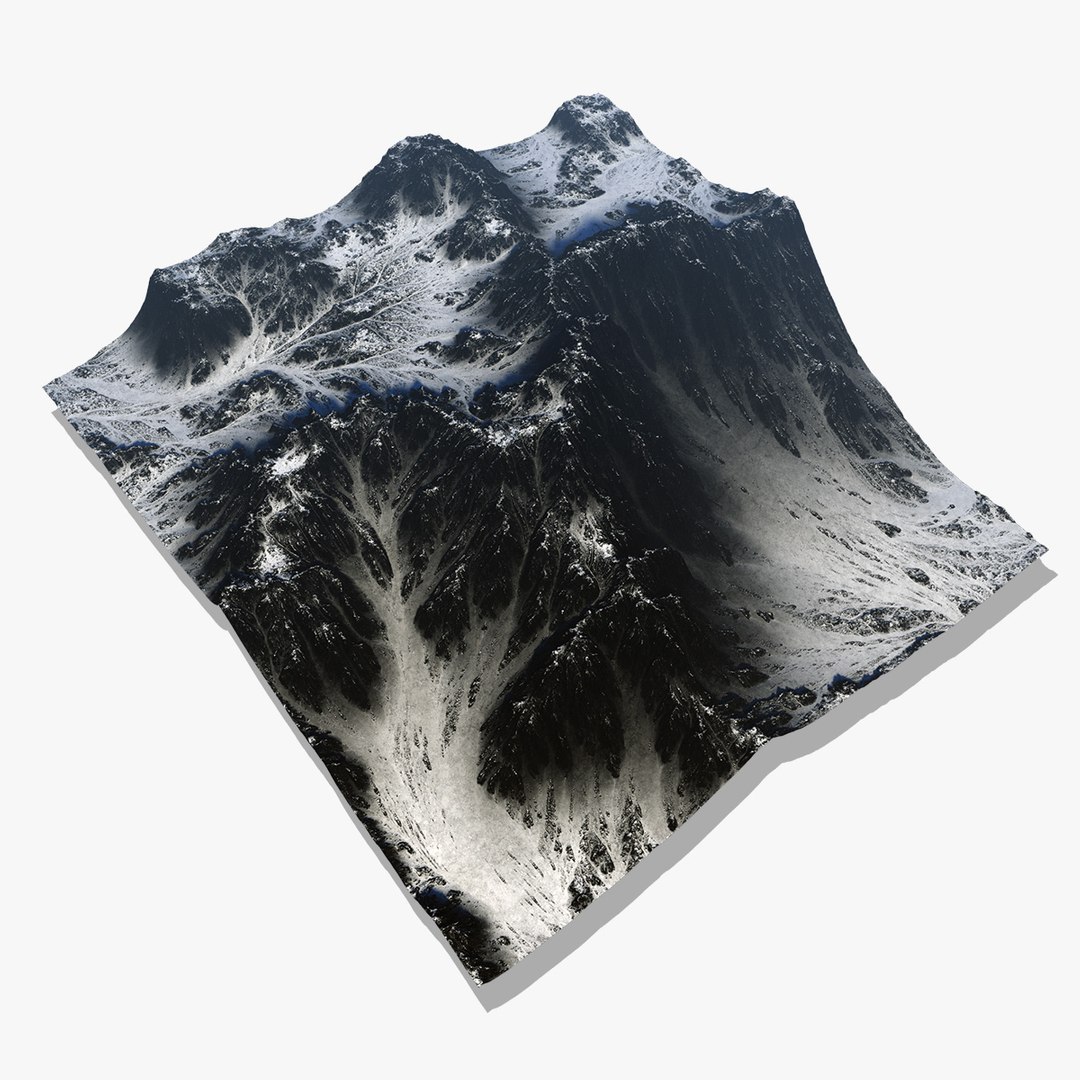 Mountains snow n3 3D model - TurboSquid 1962080