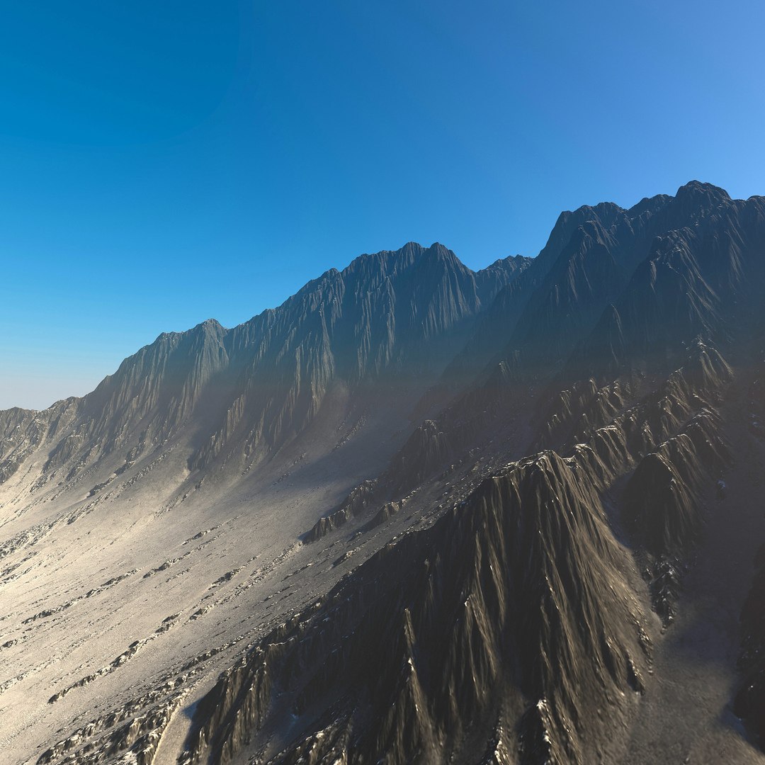 Mountains Snow N3 3D Model - TurboSquid 1962080