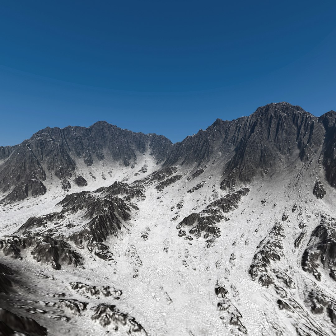 Mountains Snow N3 3D Model - TurboSquid 1962080