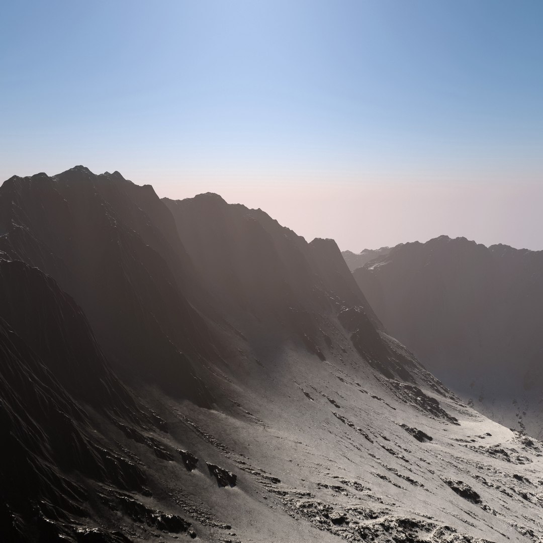 Mountains Snow N3 3D Model - TurboSquid 1962080