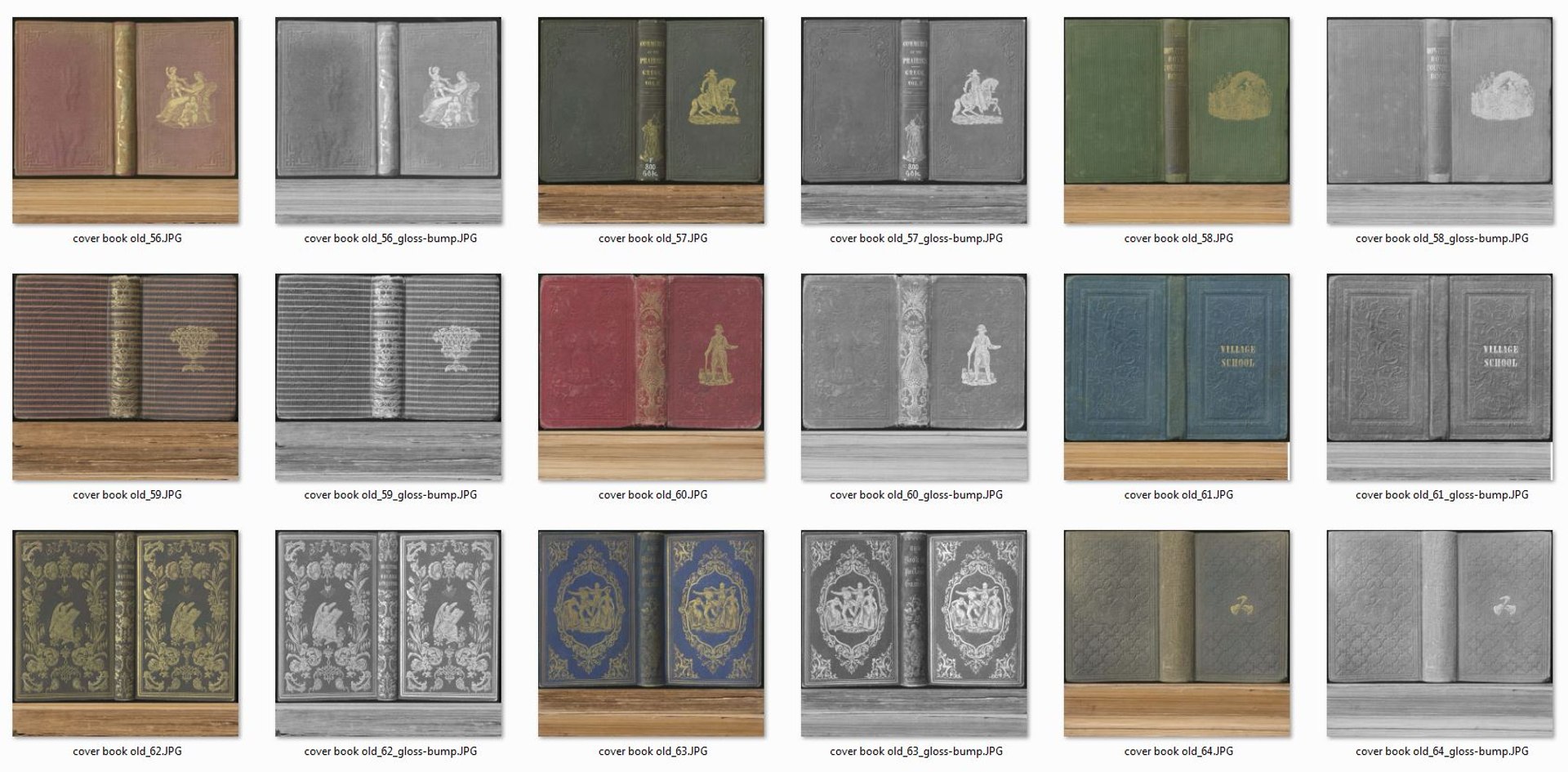 Book Old Shelf 3D Model - TurboSquid 1340346