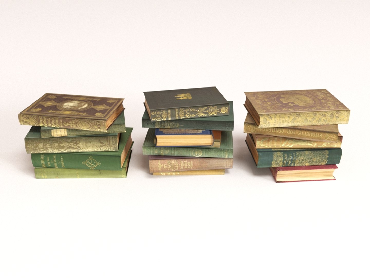 Book Old Shelf 3D Model - TurboSquid 1340346