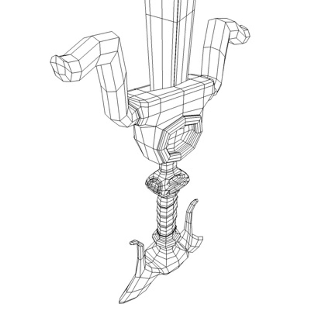 3ds Max Beautiful Sword