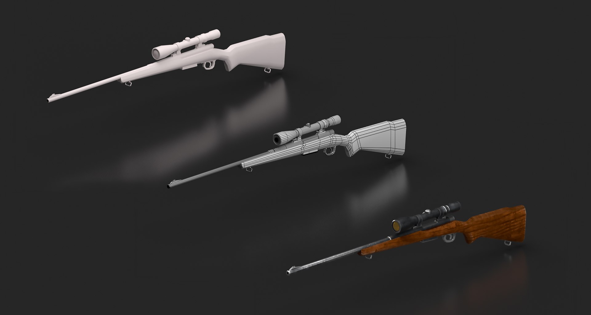 Hunting Rifle 3D Model - TurboSquid 1360314