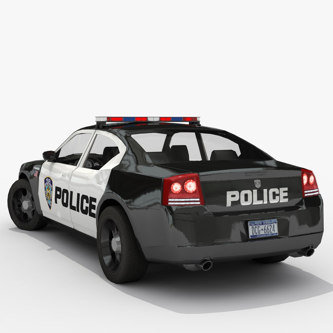 3D Police Car - TurboSquid 1291047