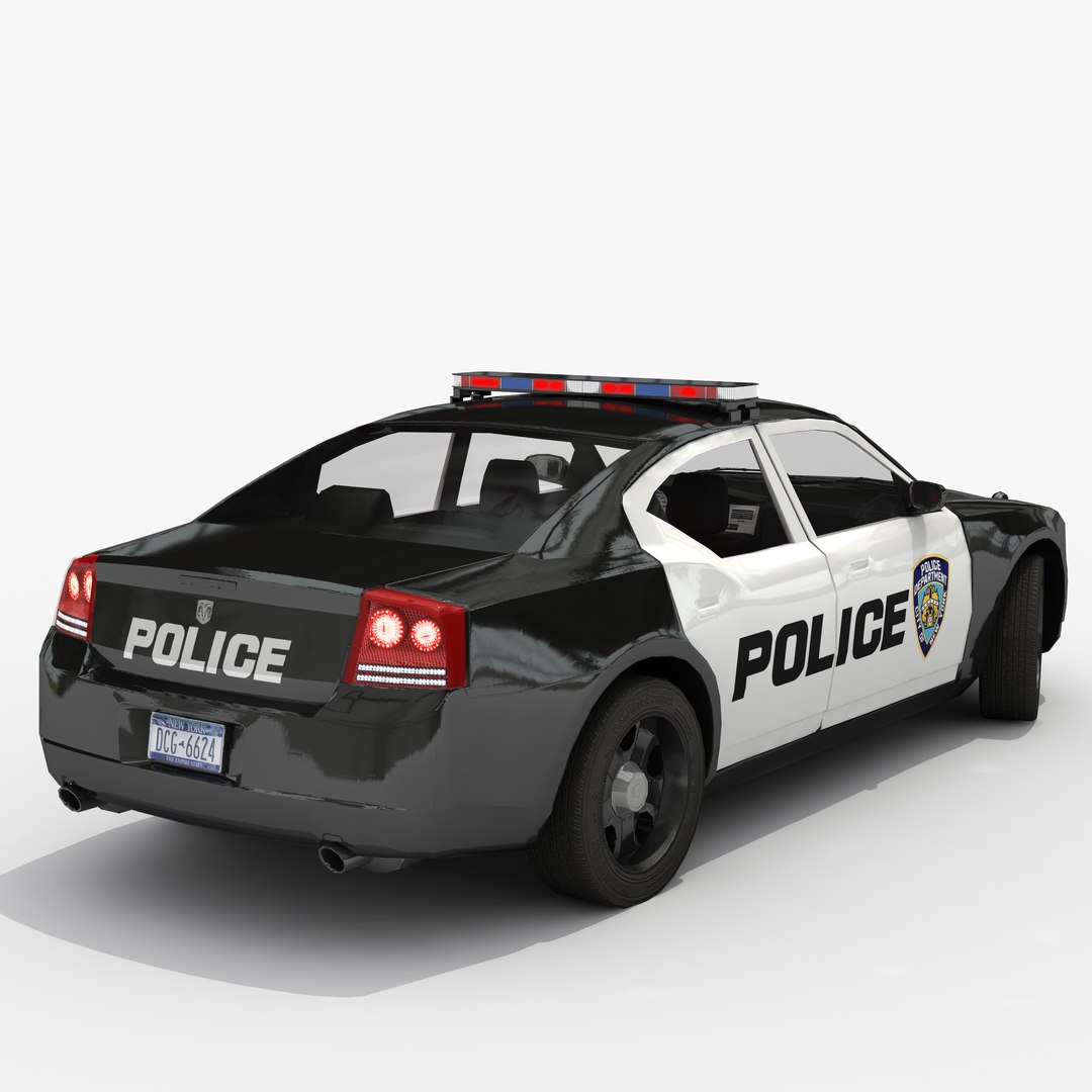 3D Police Car - TurboSquid 1291047