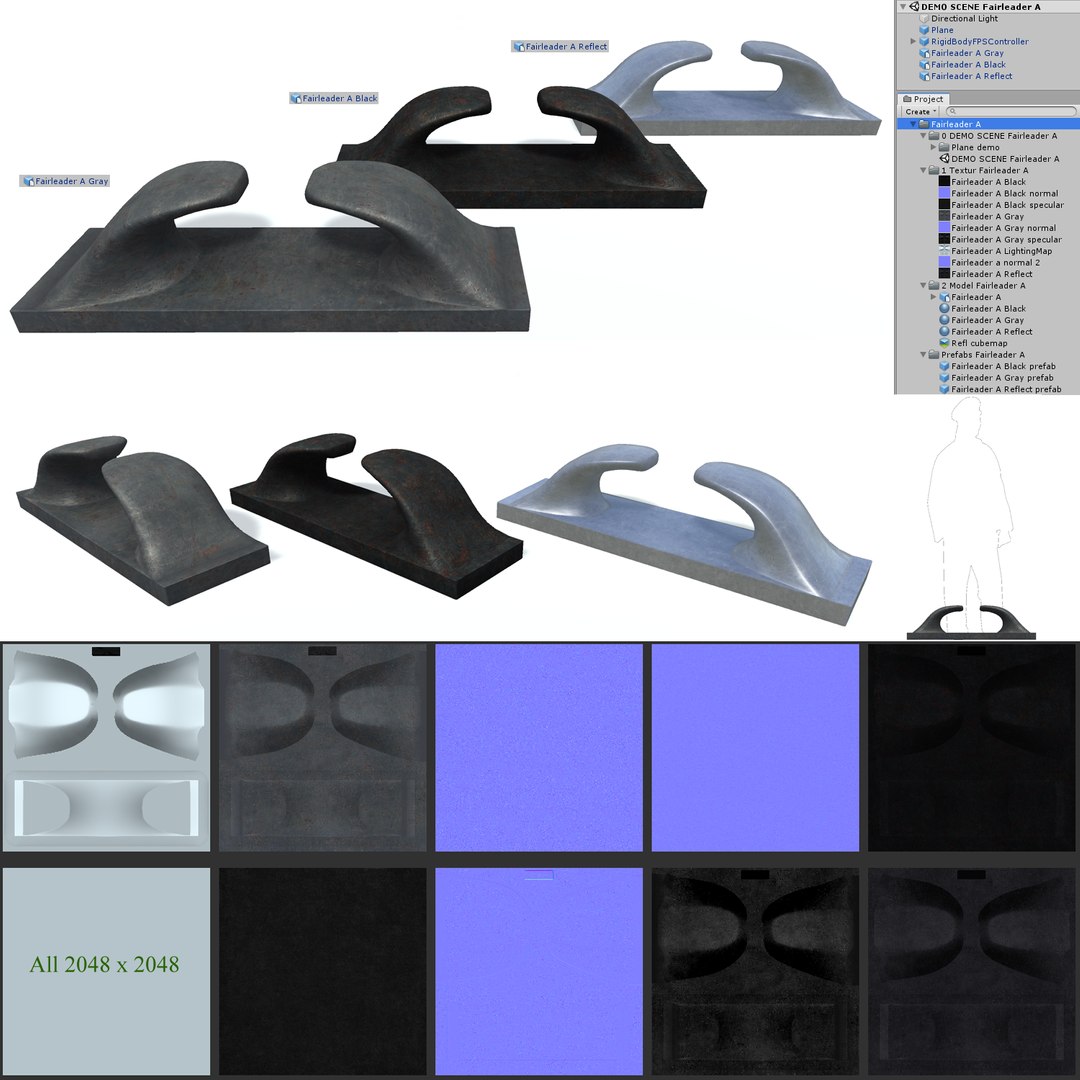 3D Fairleader Unity Model - TurboSquid 1383665