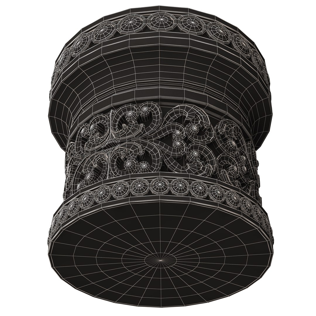 Carved Capital 0803 3D Model - TurboSquid 2159031