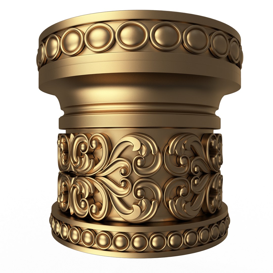 Carved Capital 0803 3D Model - TurboSquid 2159031