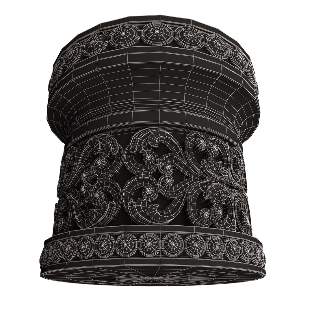 Carved Capital 0803 3D Model - TurboSquid 2159031