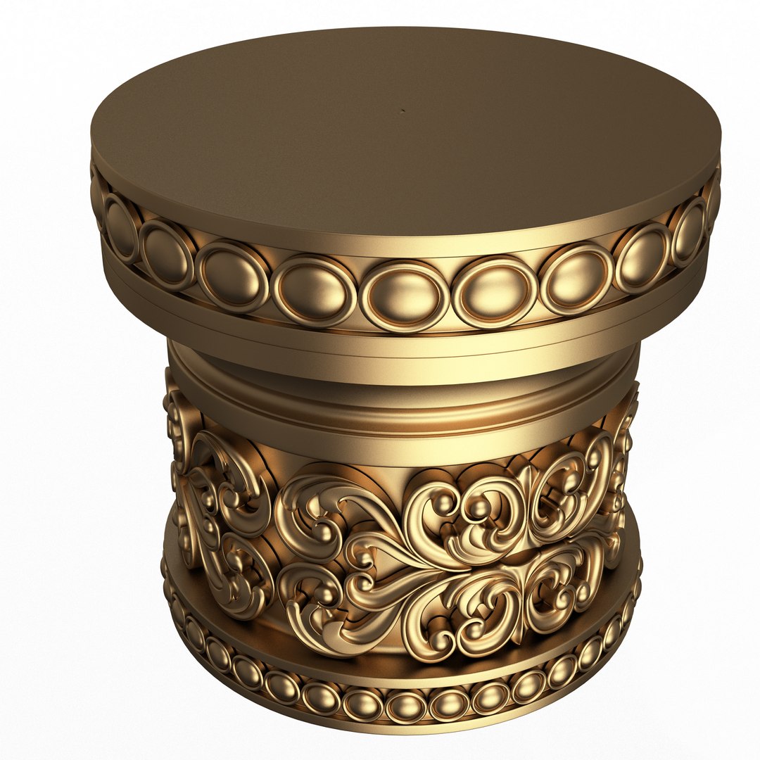 Carved Capital 0803 3D Model - TurboSquid 2159031