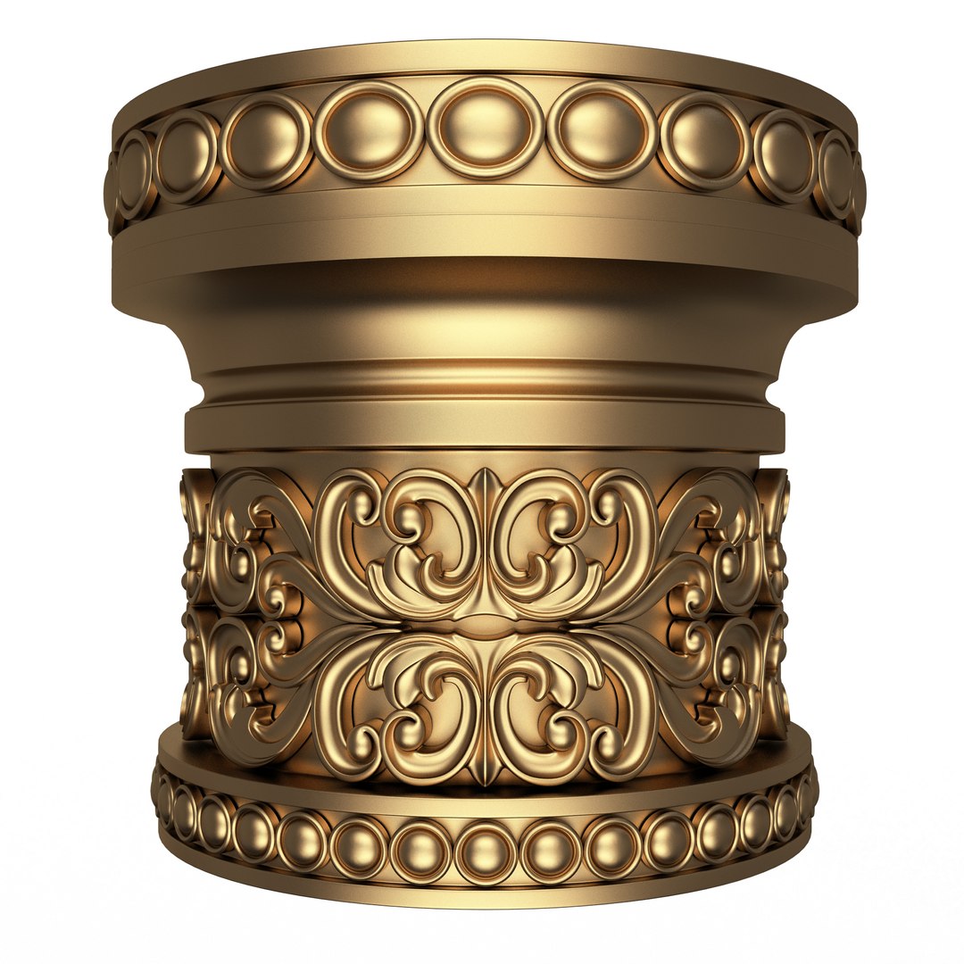 Carved Capital 0803 3D Model - TurboSquid 2159031