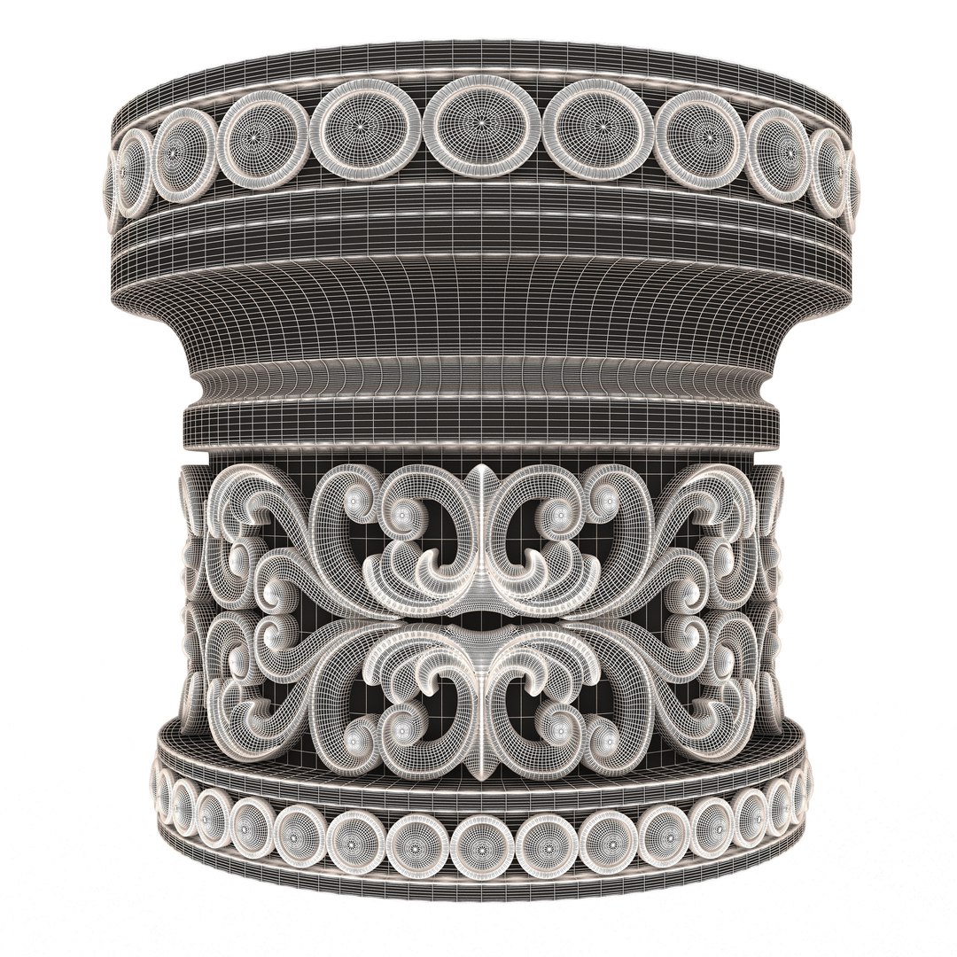 Carved Capital 0803 3D Model - TurboSquid 2159031