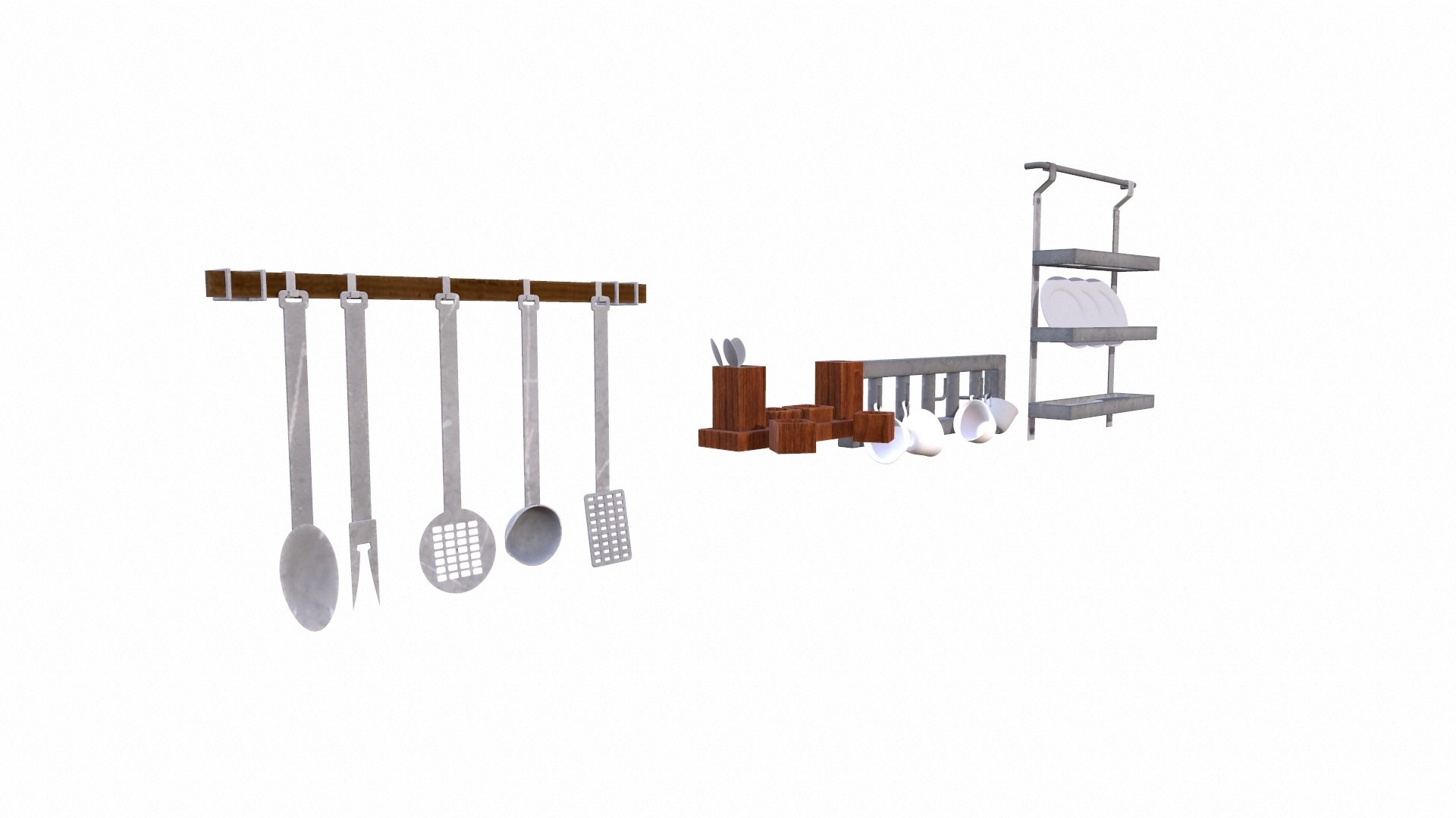 3D Model Kitchen Props - TurboSquid 2345551