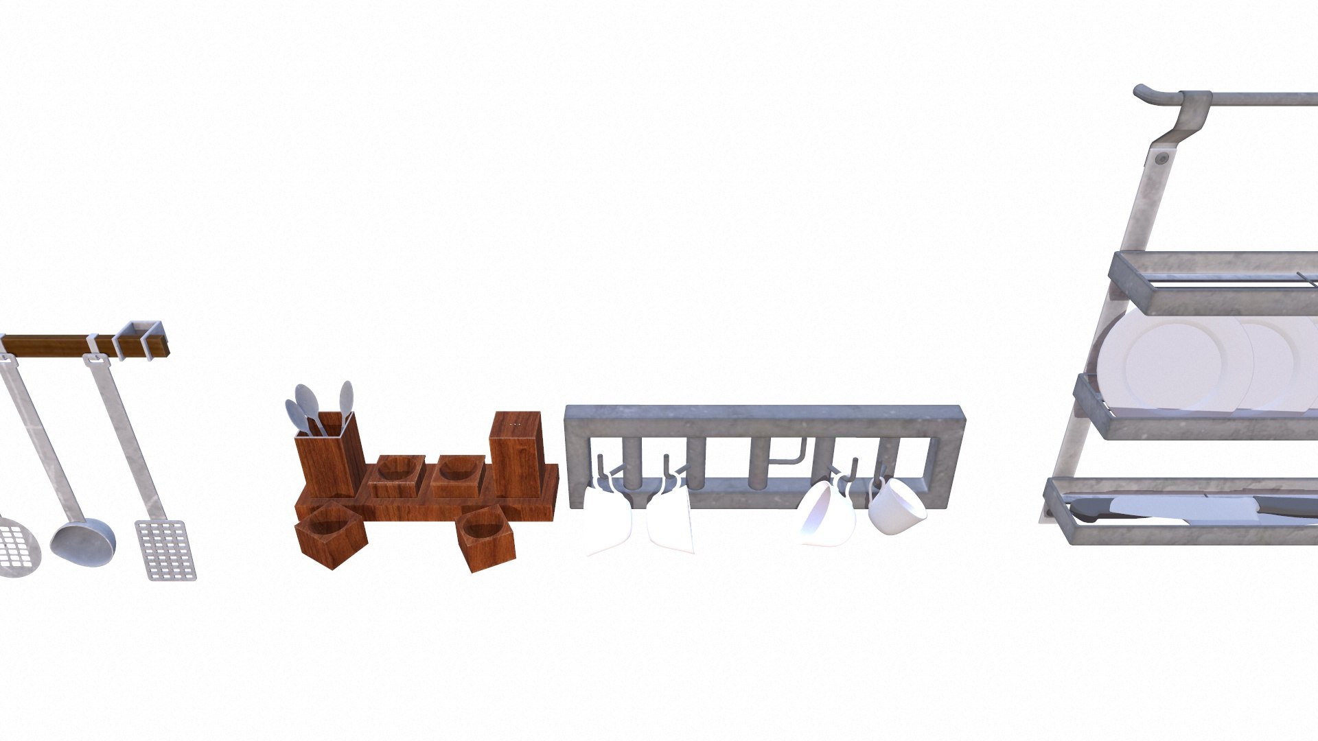 3D Model Kitchen Props - TurboSquid 2345551