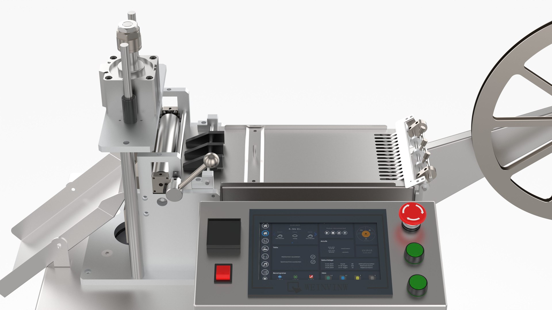 3D Model Automatic Braid Cutting Machine - TurboSquid 2083770