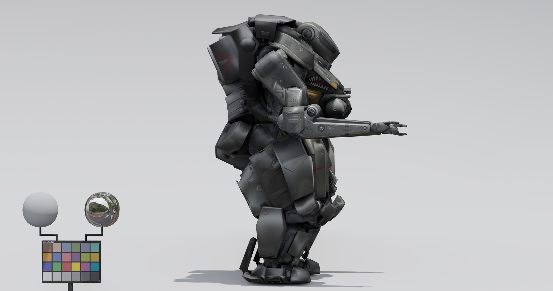 3D Defense droid - rigged - TurboSquid 2085675