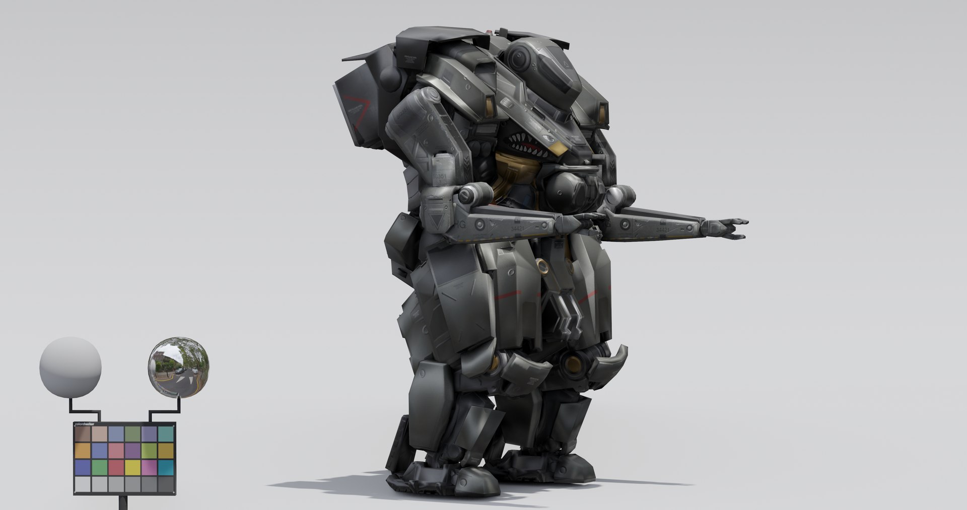 3D Defense droid - rigged - TurboSquid 2085675