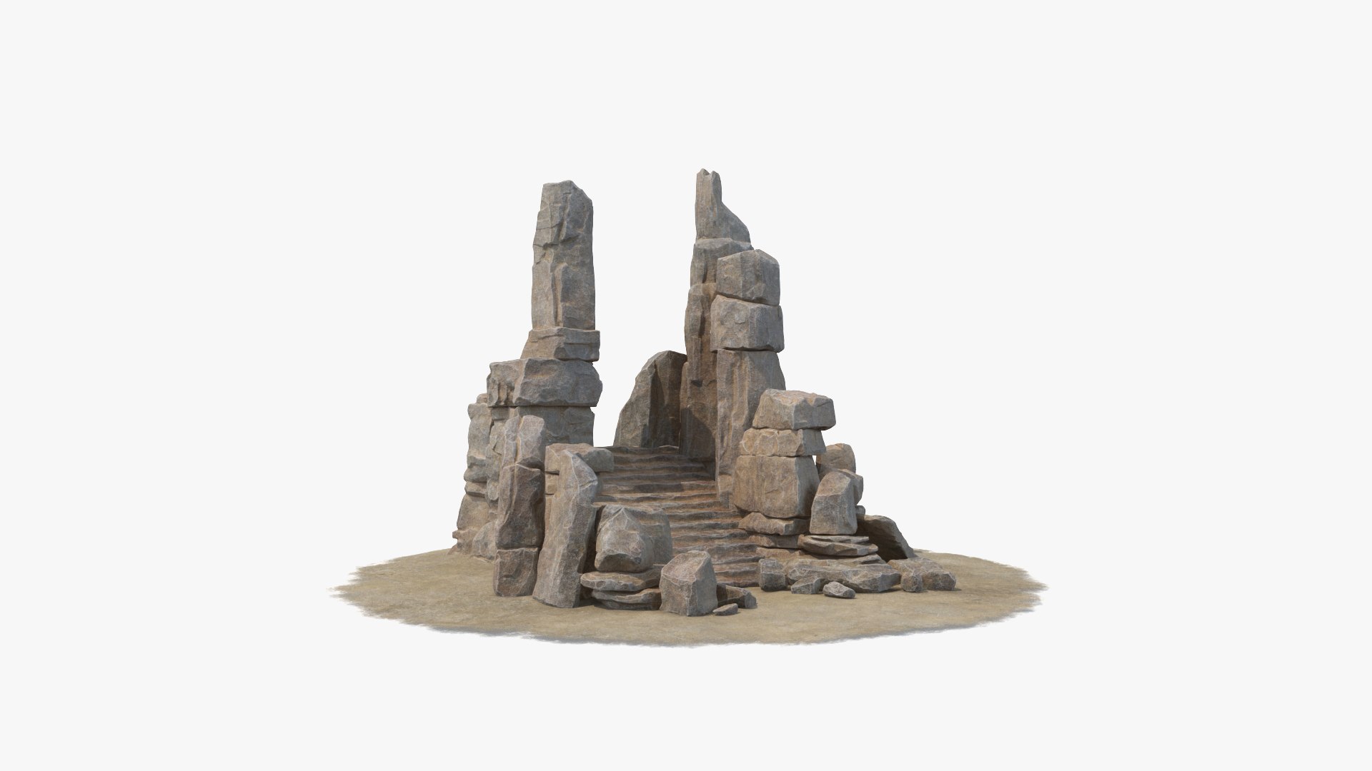 Rock Stairs 3D model - TurboSquid 2017452