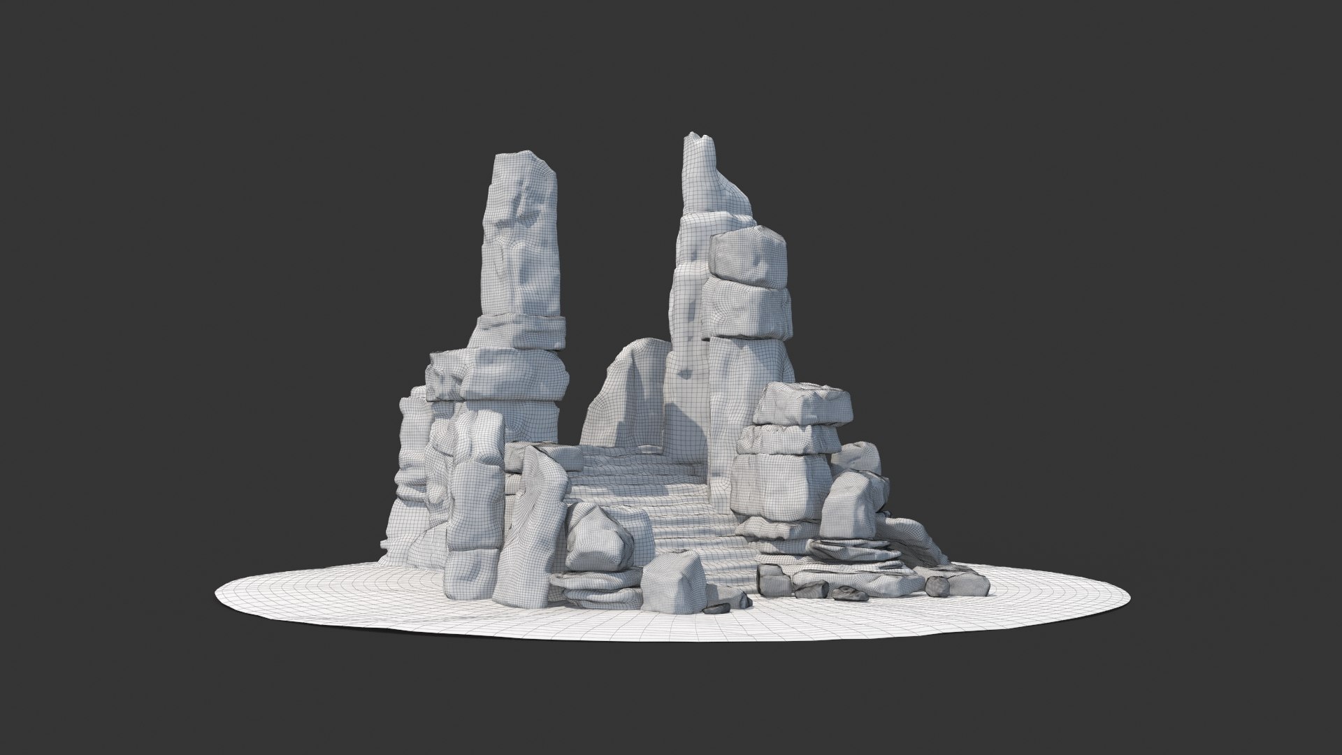 Rock Stairs 3D model - TurboSquid 2017452