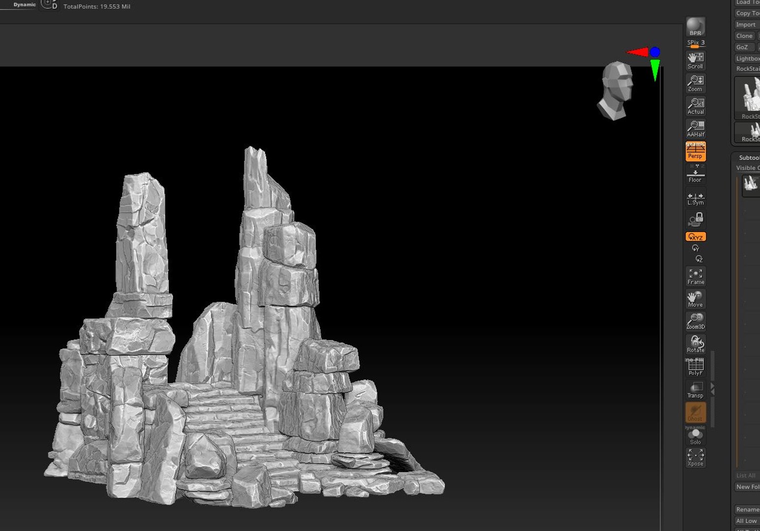 Rock Stairs 3D model - TurboSquid 2017452