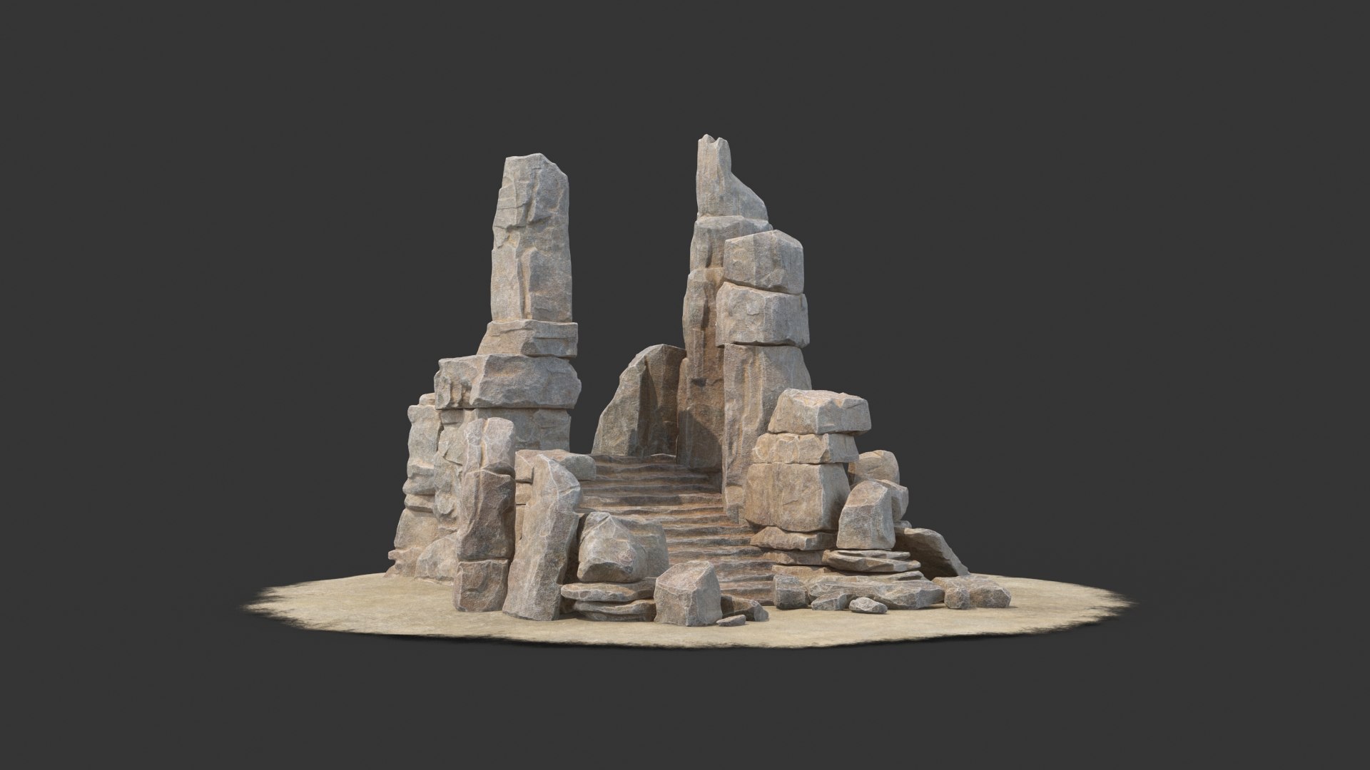 Rock Stairs 3D model - TurboSquid 2017452