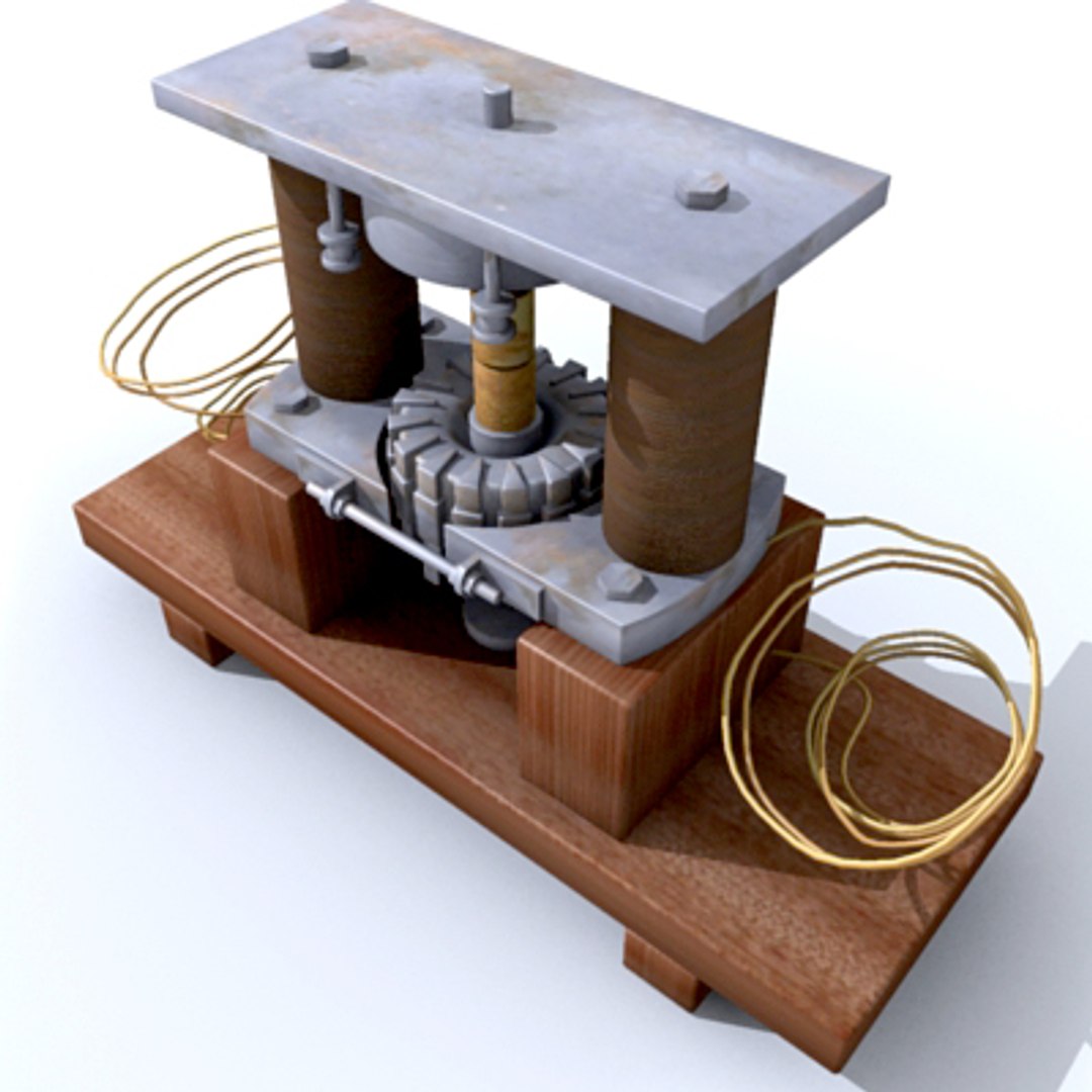 3ds max electrostatic motor