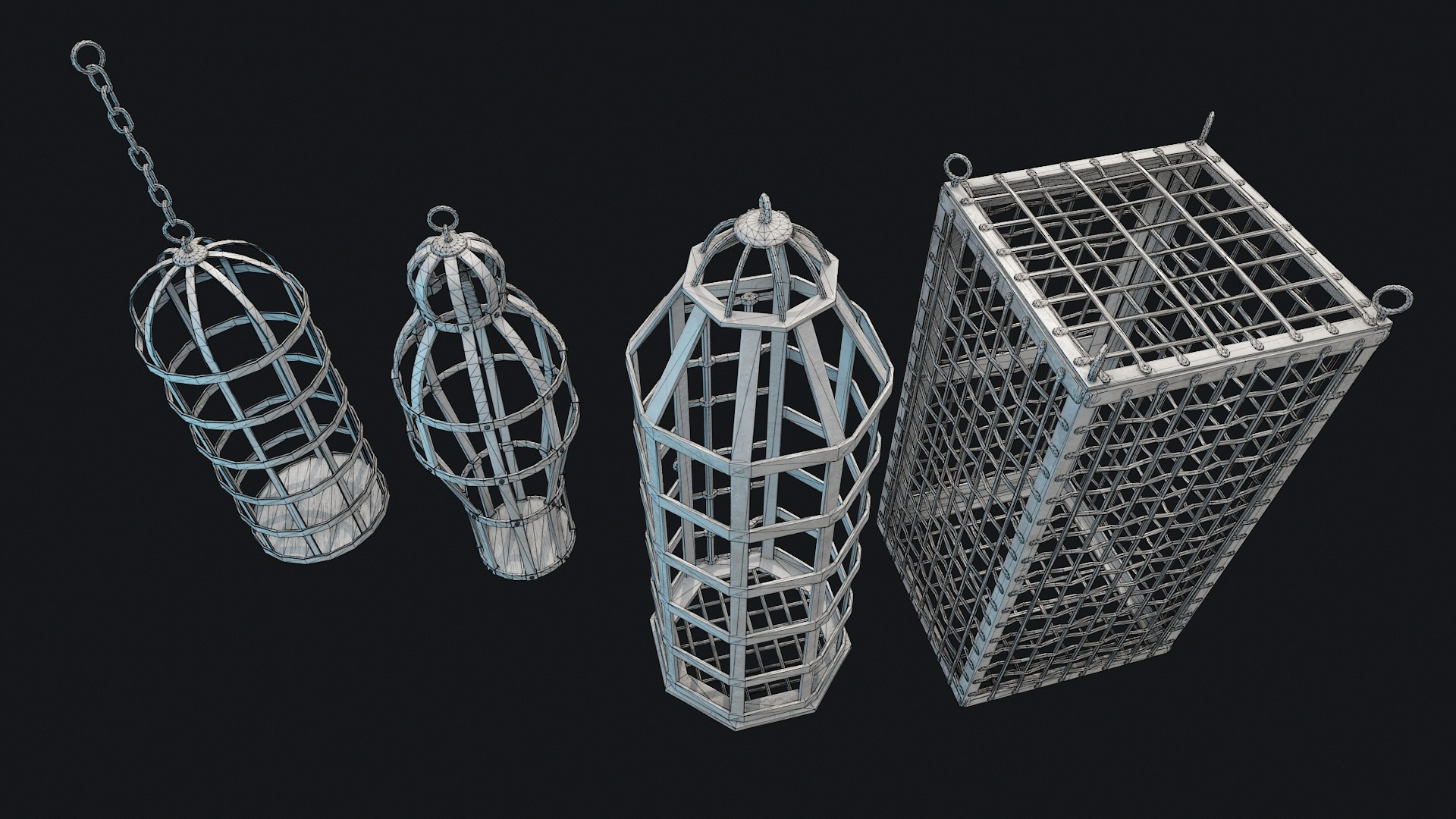 3D Model Metal Cages - TurboSquid 2390903