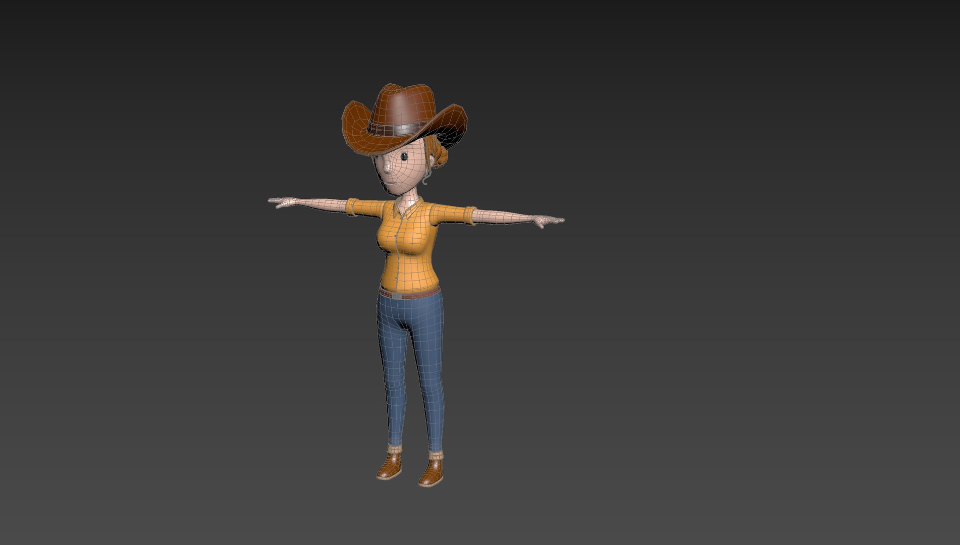 Cartoongirl035 Cow Girl 3d Model Turbosquid 2008956