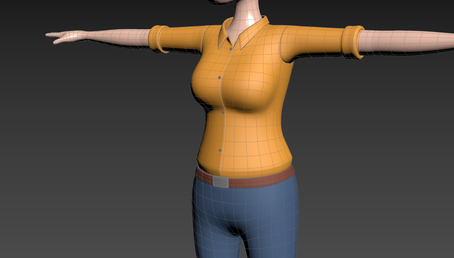 Cartoongirl035 Cow Girl 3d Model Turbosquid 2008956