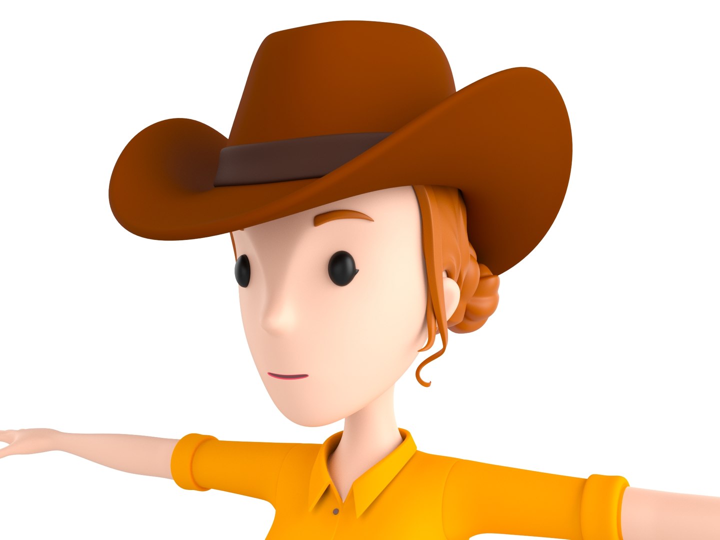 Cartoongirl035 Cow Girl 3d Model Turbosquid 2008956