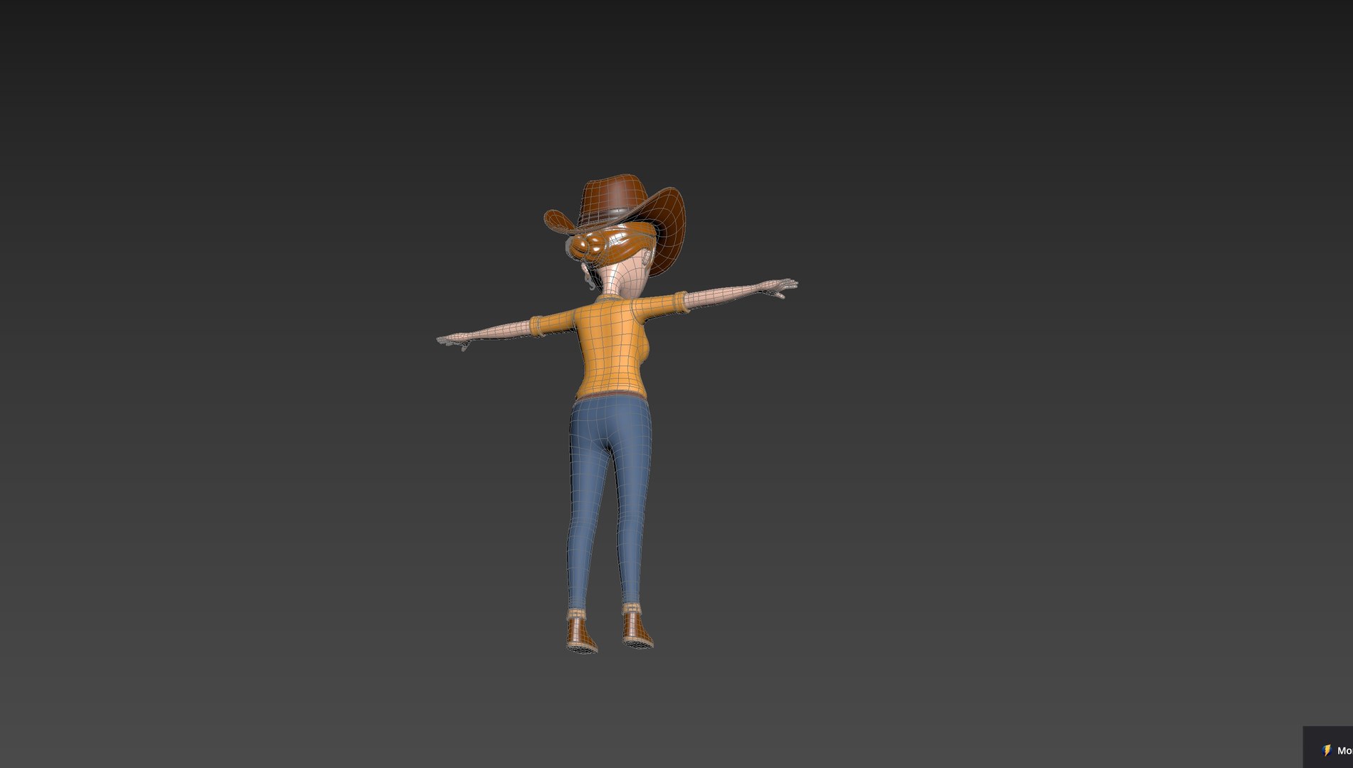 Cartoongirl035 Cow Girl 3d Model Turbosquid 2008956