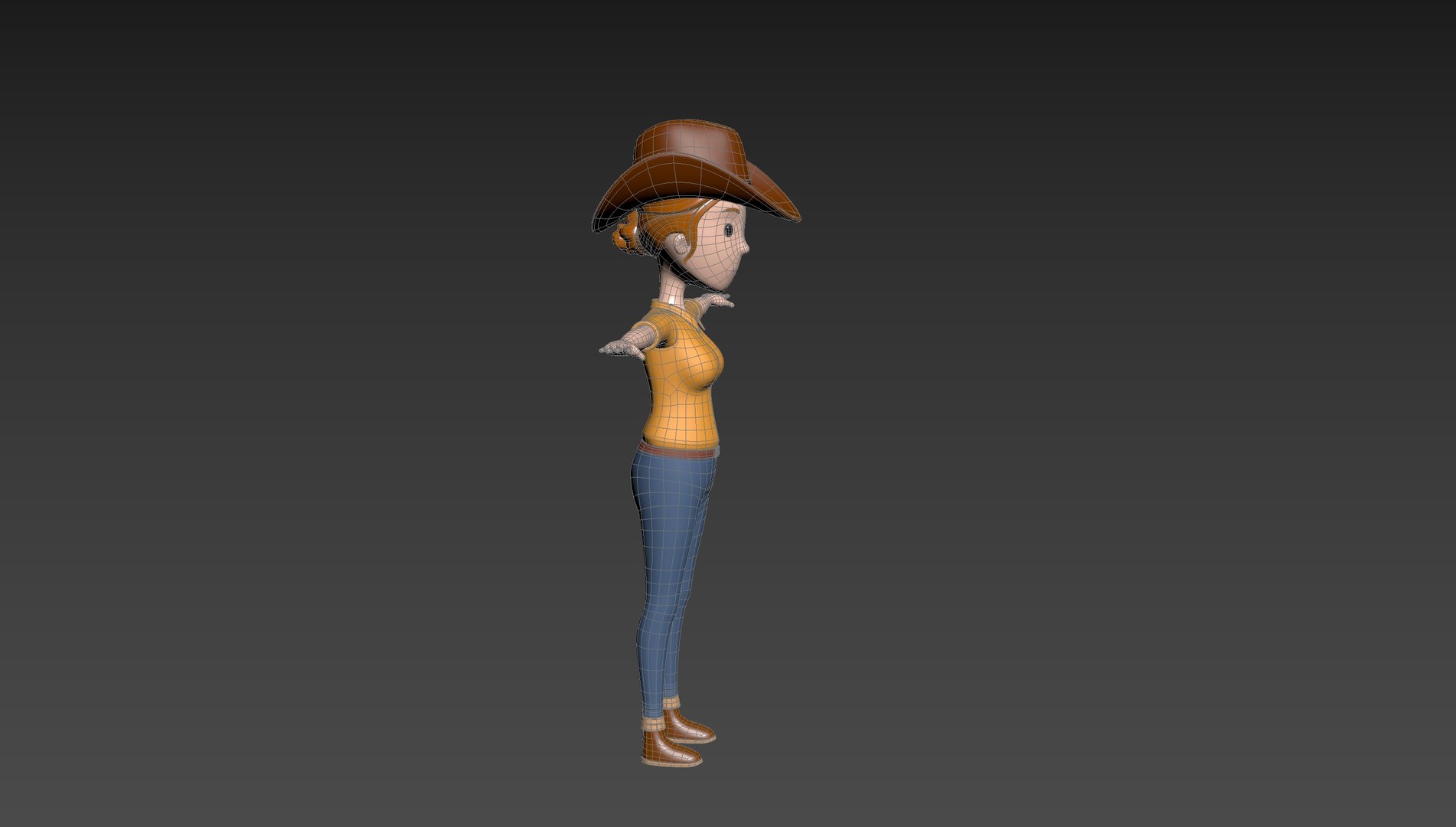 Cartoongirl035 Cow Girl 3d Model Turbosquid 2008956