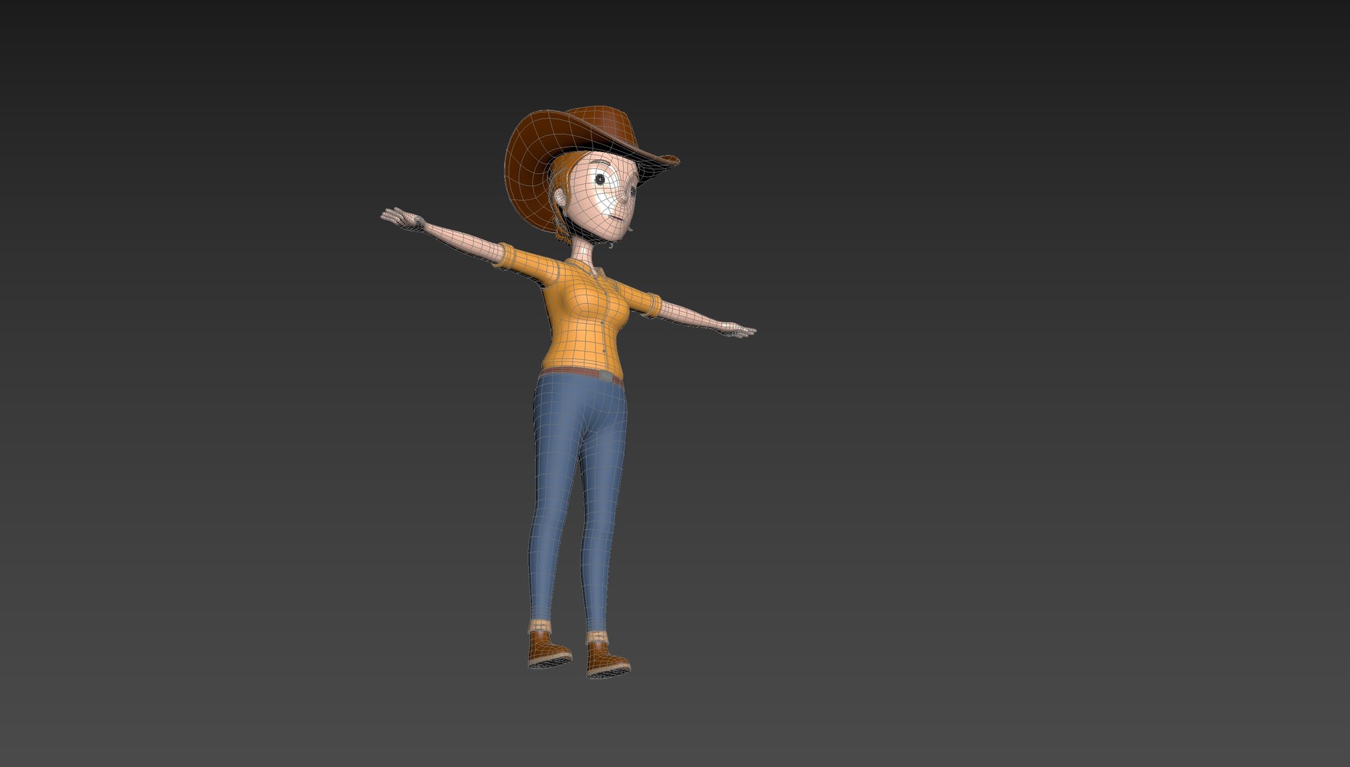 Cartoongirl035 Cow Girl 3d Model Turbosquid 2008956