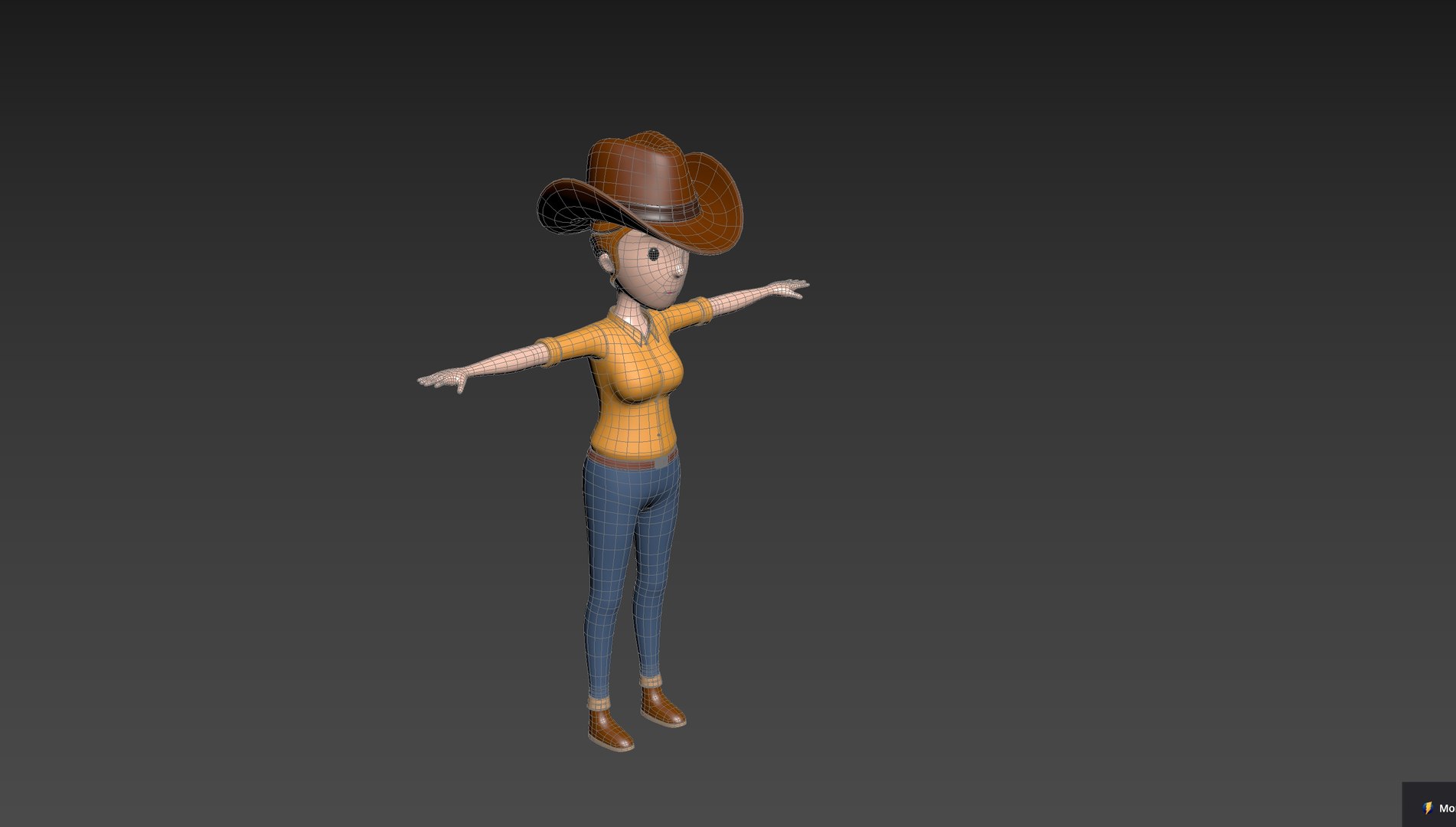 Cartoongirl035 Cow Girl 3d Model Turbosquid 2008956