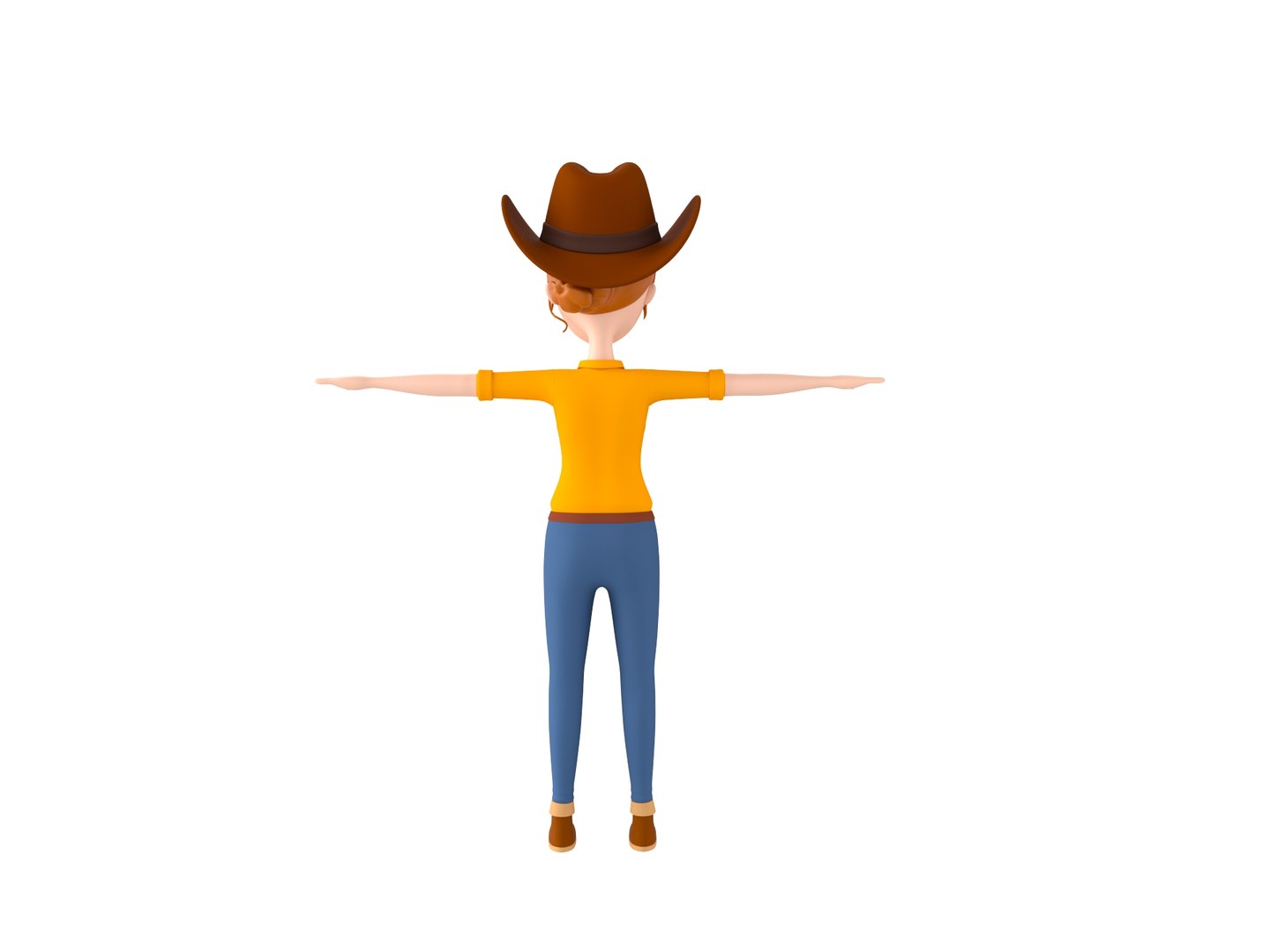 Cartoongirl035 Cow Girl 3d Model Turbosquid 2008956