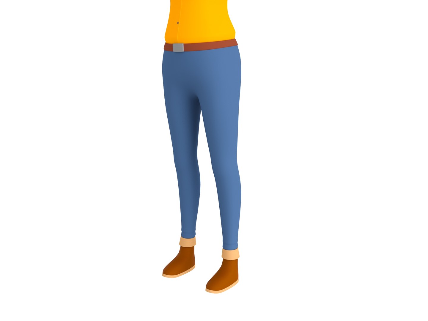 Cartoongirl035 Cow Girl 3d Model Turbosquid 2008956