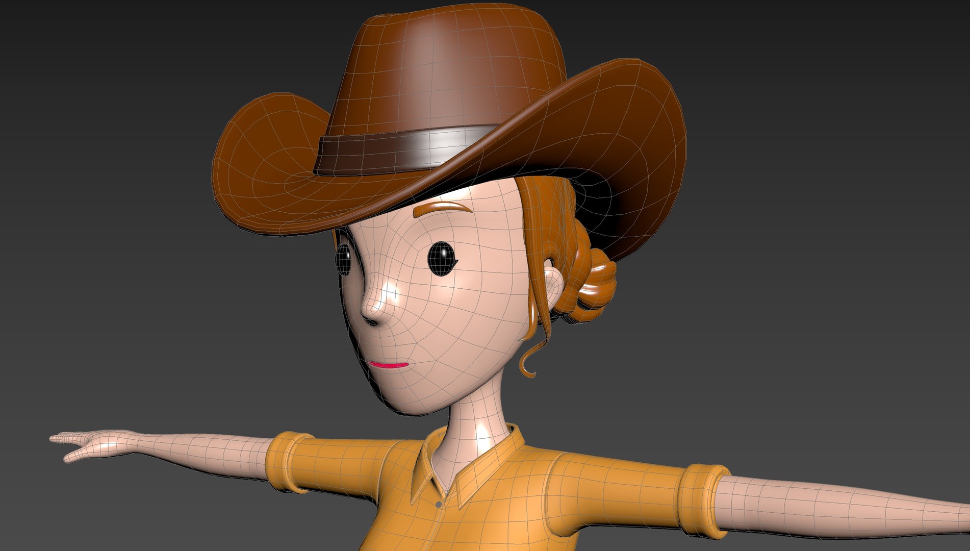 Cartoongirl035 Cow Girl 3d Model Turbosquid 2008956