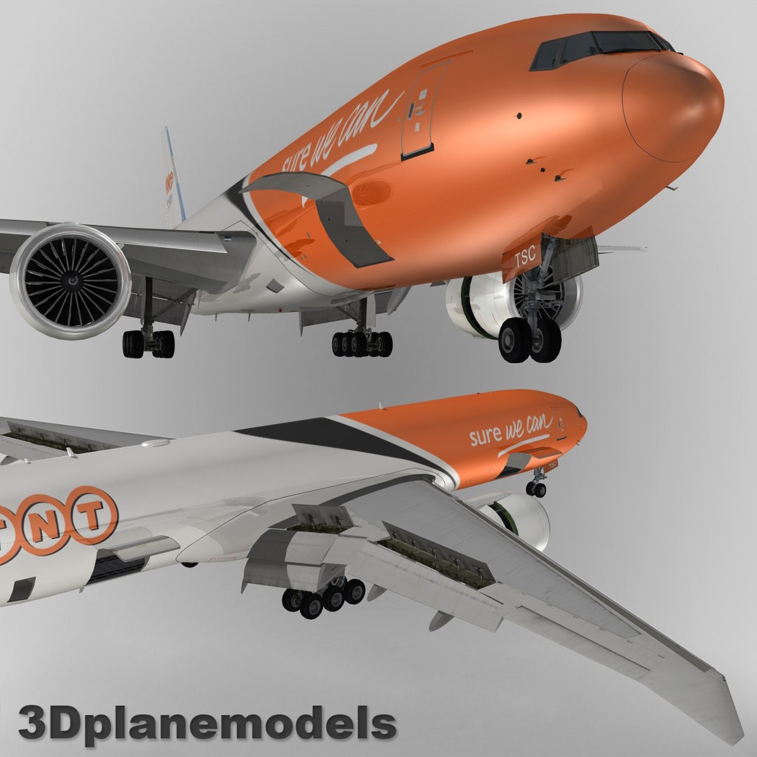 3dsmax Boeing 777-200f