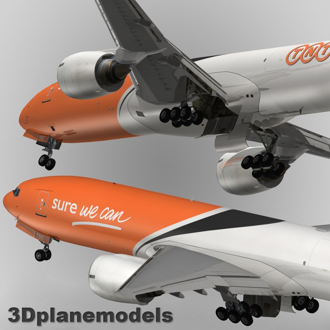 3dsmax Boeing 777-200f