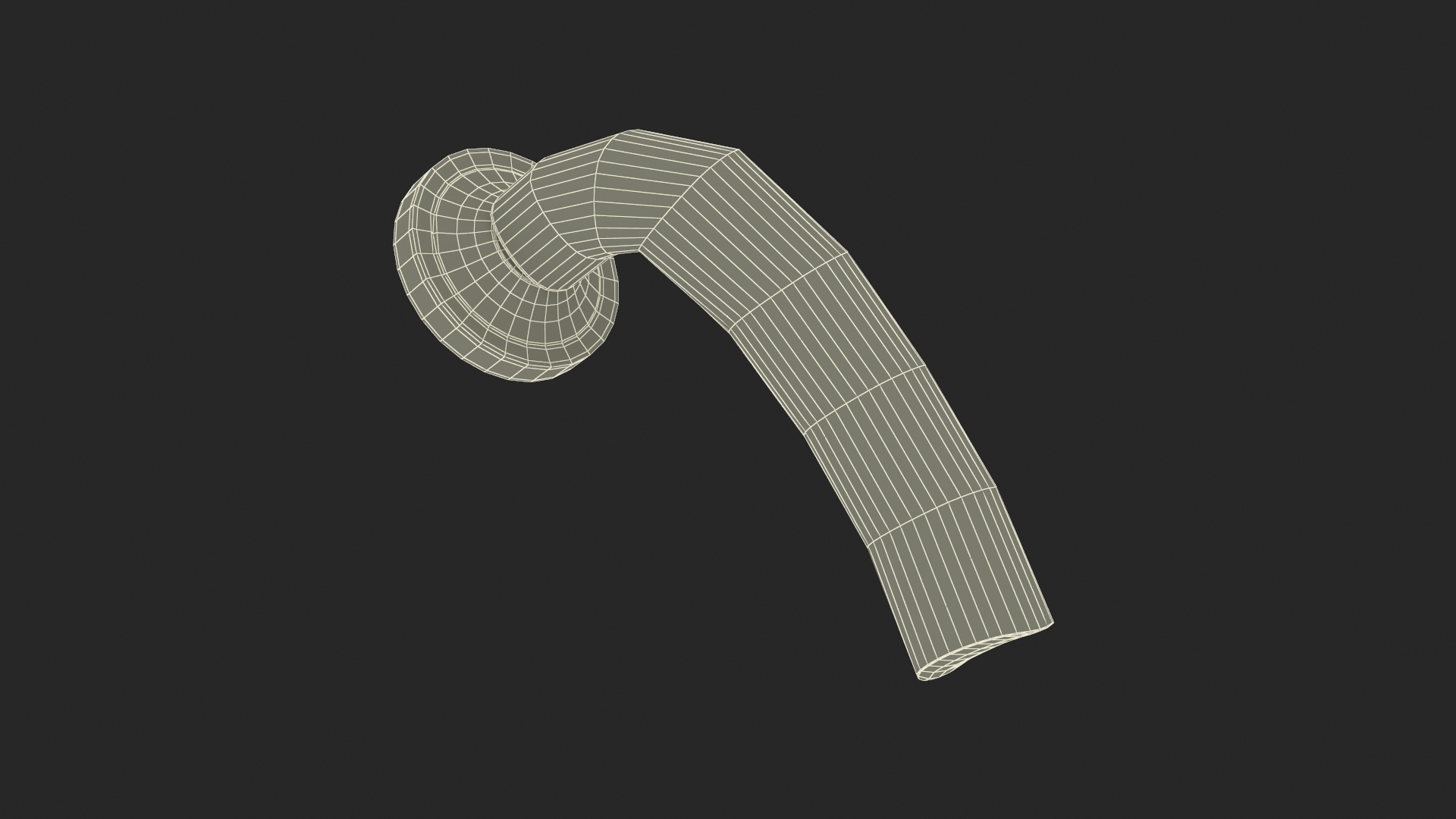 Door Handle Rotary Wave Metal Model - TurboSquid 2237860