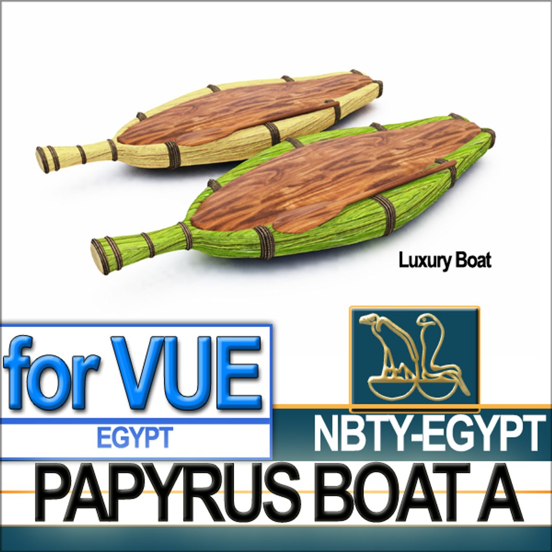 3d Ancient Egyptian Papyrus Boat Model