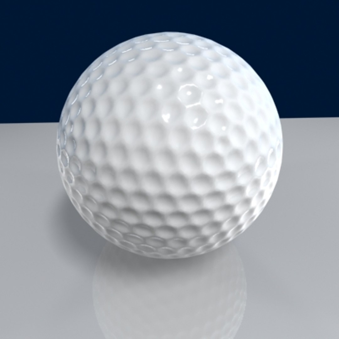 3d Golf Ball Model
