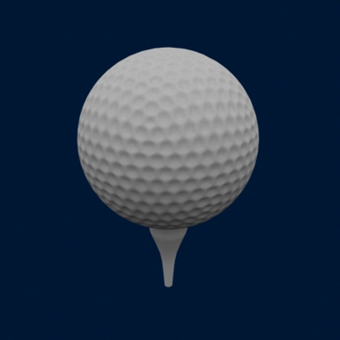 3d Golf Ball Model