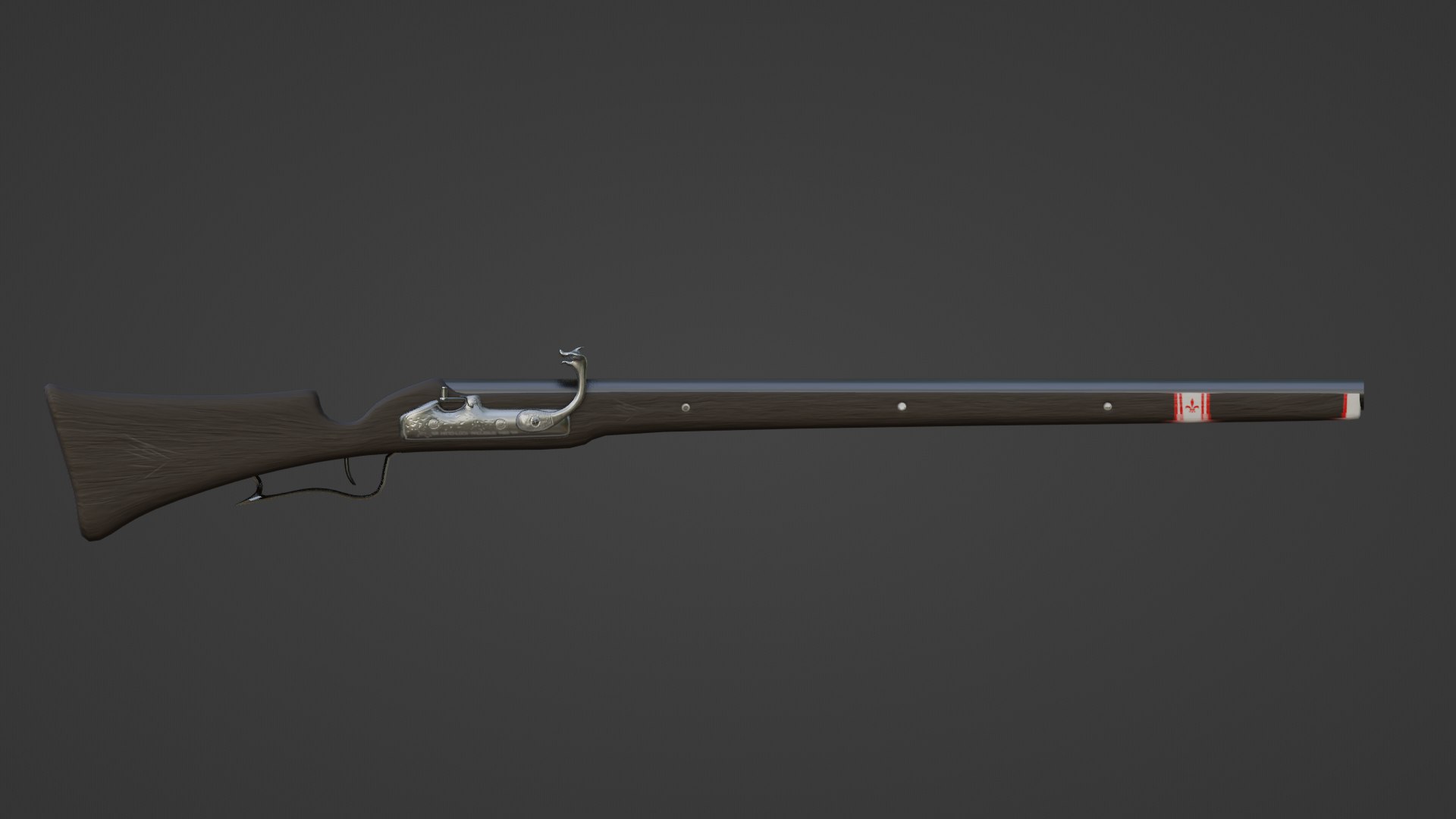 1480 Matchlock Arquebus Rifle 3D Model - TurboSquid 1959527